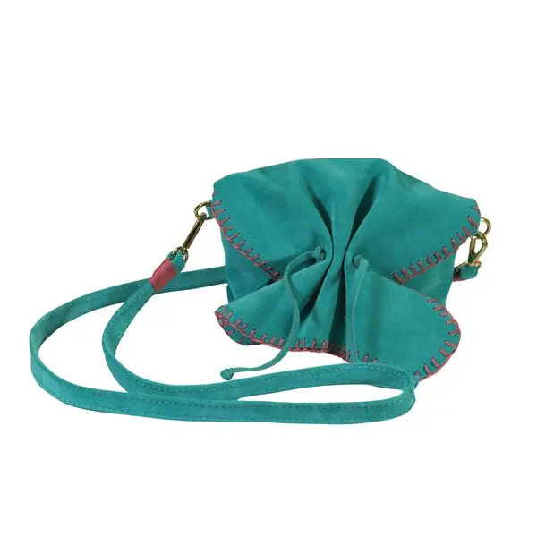 Carlos Falchi Mini Butterfly Suede Leather Bag