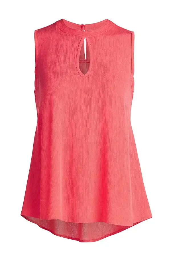 CONQUISTA Sleeveless Top With Rounded Hem