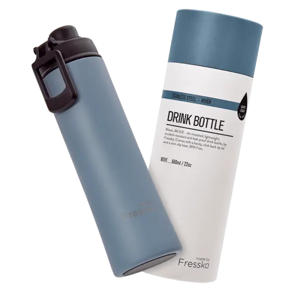 Fressko Move 660ml/22oz Drink Bottle River - Blue
