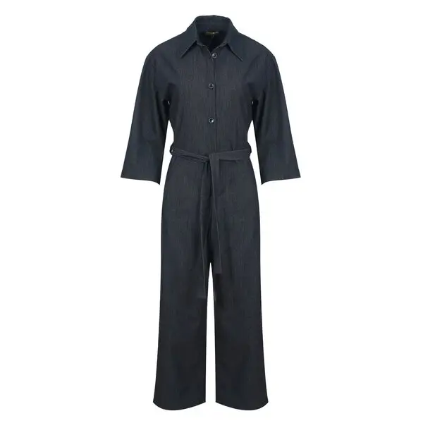 CONQUISTA Dark Denim Jumpsuit