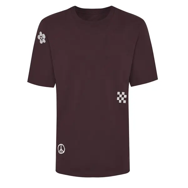 INGMARSON Embroidered Organic Cotton T-shirt - Red