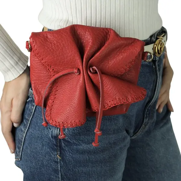 Carlos Falchi Mini Butterfly Lambskin Convertible Bag