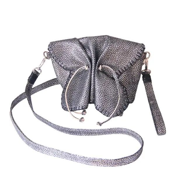 Carlos Falchi Mini Butterfly Lambskin Convertible Bag