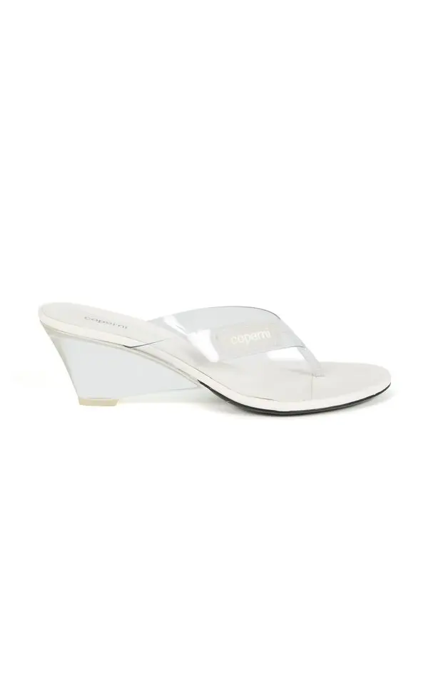 Coperni Lift Flip Flops - White