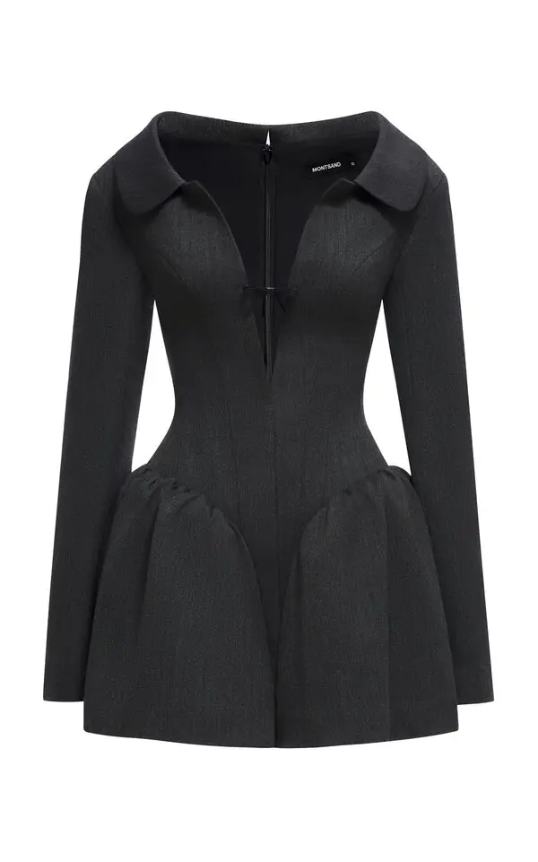 MONTSAND Structured Peplum Mini Dress