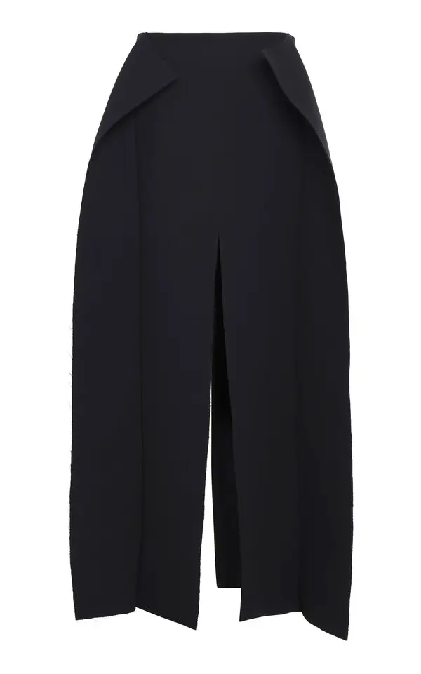 A.W.A.K.E. Mode Long Side-panelled Maxi Skirt - Black