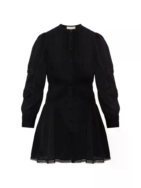 Ulla Johnson Elysia Crochet-trimmed Mini Dress - Black