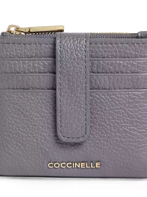 COCCINELLE Medium Metallic Pebbled-leather Wallet