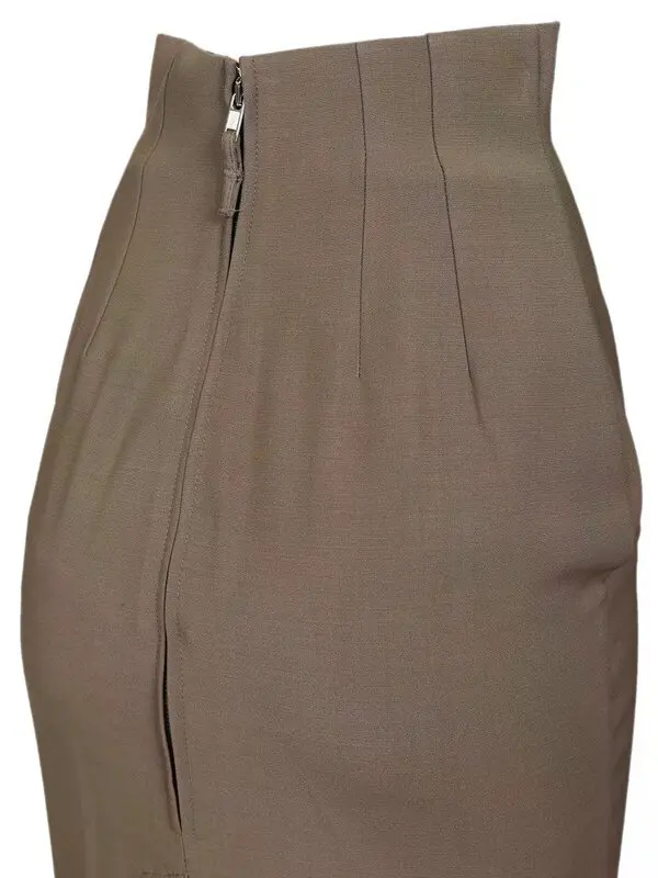 Rick Owens Dirt Pillar Maxi Skirt - Brown