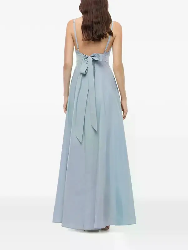 Pinko Wrap-style Side-slit Maxi Dress