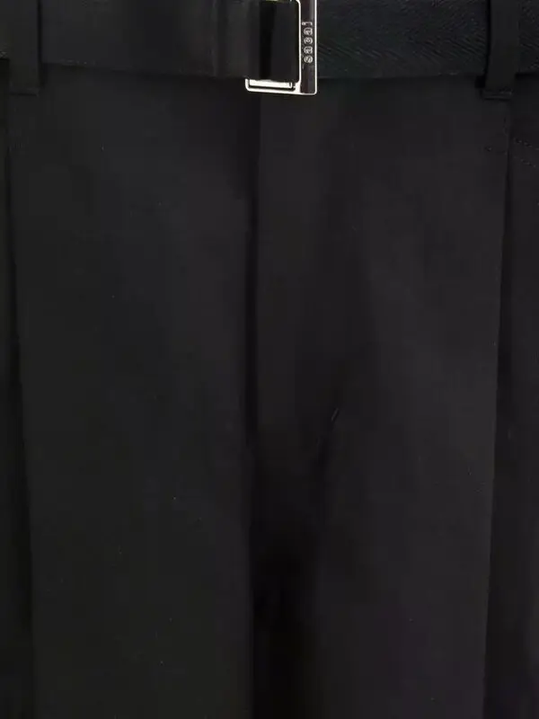 Sacai Belted Pleated Trousers