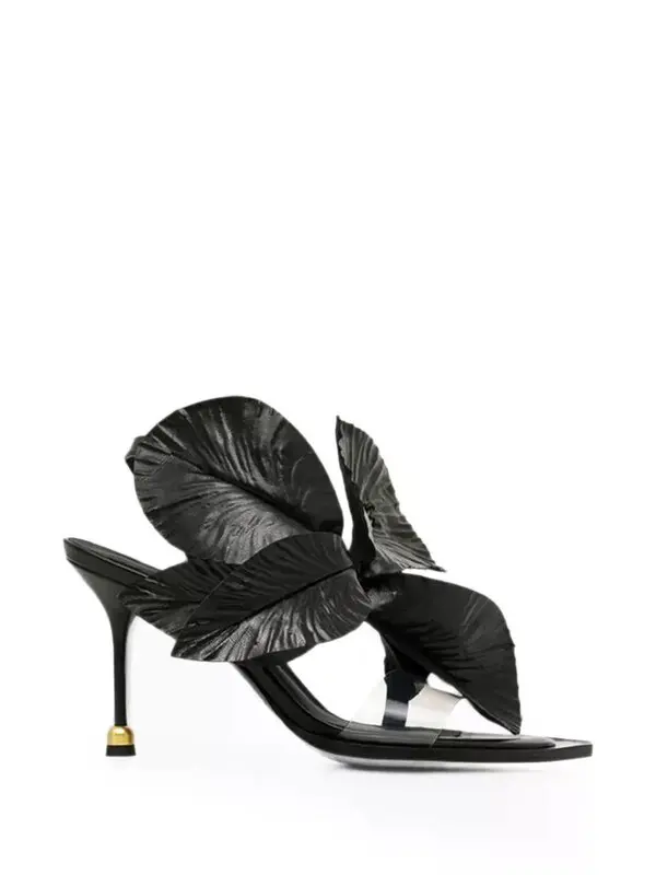 VANDA NOVAK Daisy Floral-appliqué Sandals