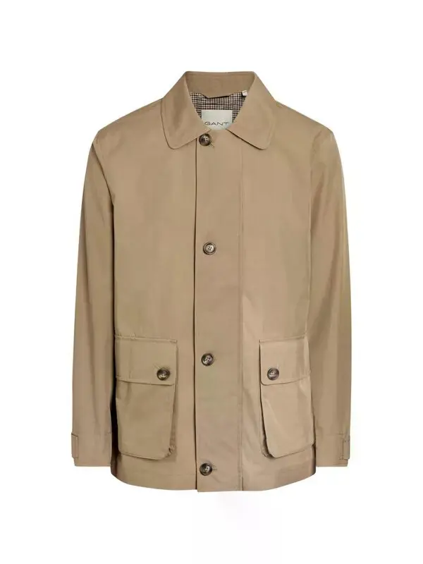 Gant Button-down Flap-pocket Jacket - Neutrals