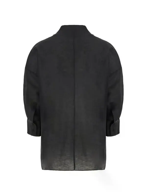 Antonelli Firenze Sequin-embellished Leaf-applique Shirt - Black