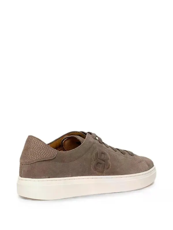 BOSS Logo-emed Suede Sneakers - Brown