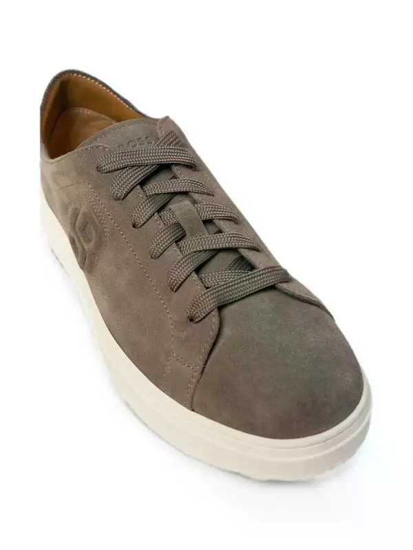 BOSS Logo-emed Suede Sneakers