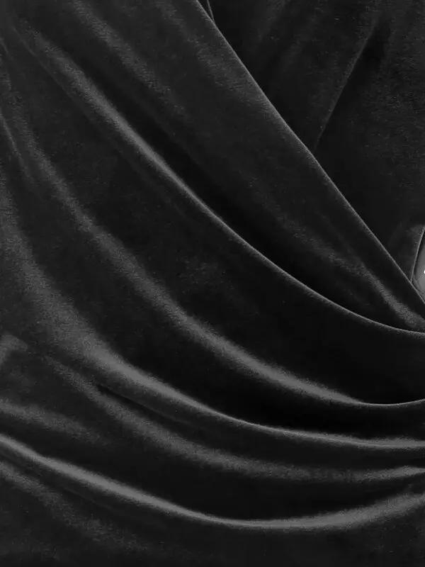 F.IT Wrap-style Long-sleeved Draped Blouse