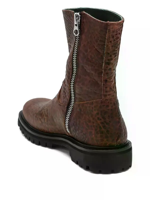 VINNY'S Croco-embossed Leather Boots