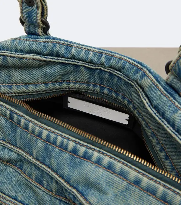 Balenciaga Le City East-west Denim Shoulder Bag
