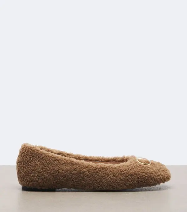 Valentino Garavani Vlogo Teddy Ballet Flats