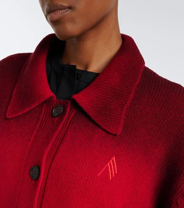 Attico Oversized Ombre Wool And Cashmere Cardigan