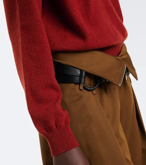 FERRAGAMO Cutout Wool And Cashmere-blend Sweater