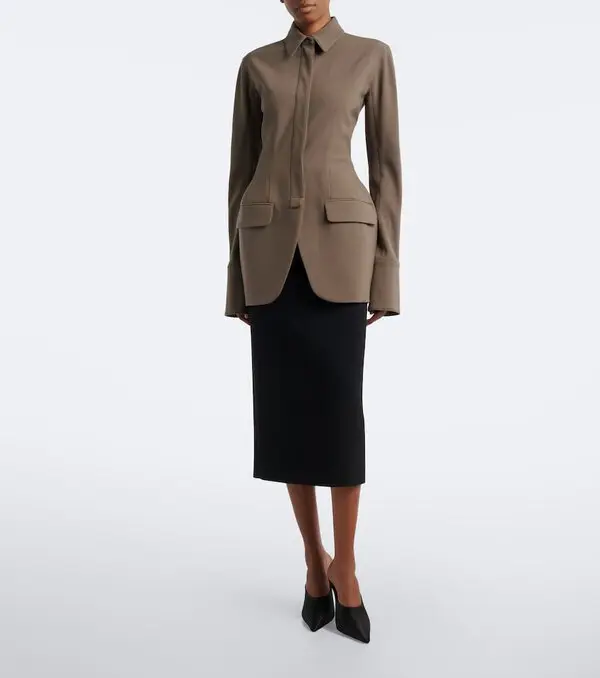 MUGLER Wool-blend Jacket