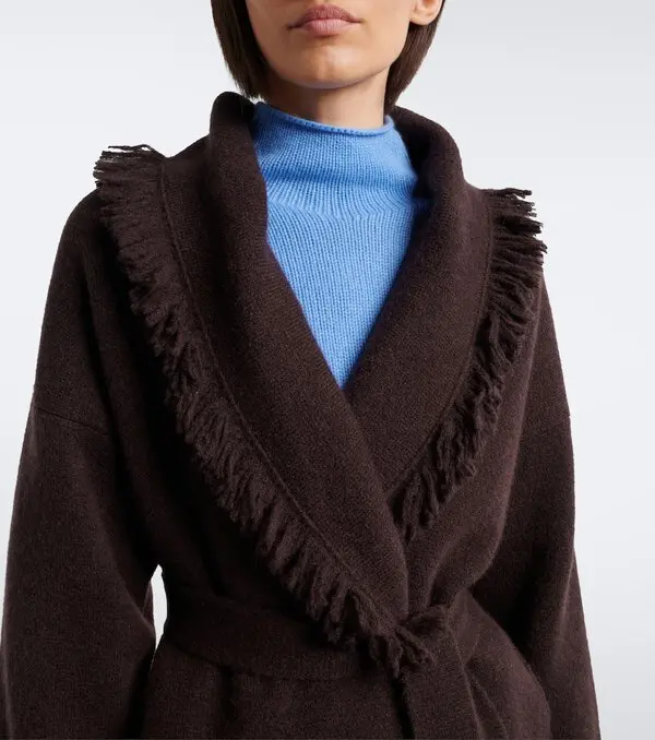 Alanui Finest Cashmere And Silk-blend Cardigan