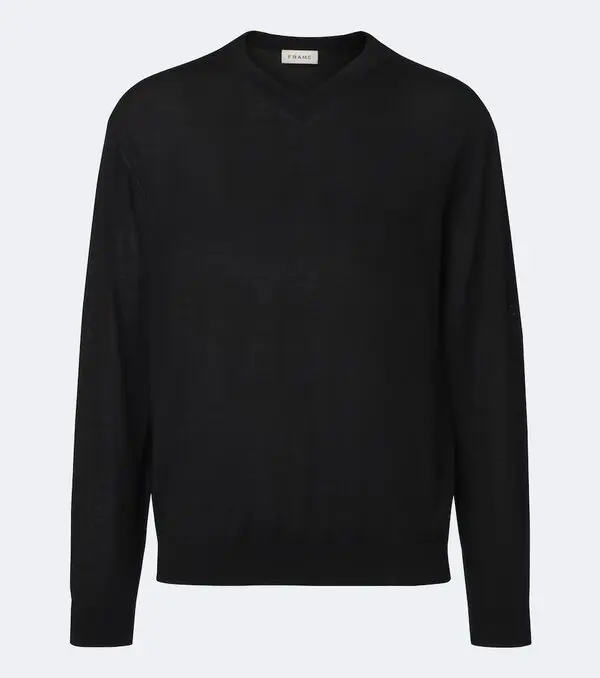 FRAME Cashmere And Wool Sweater - Black