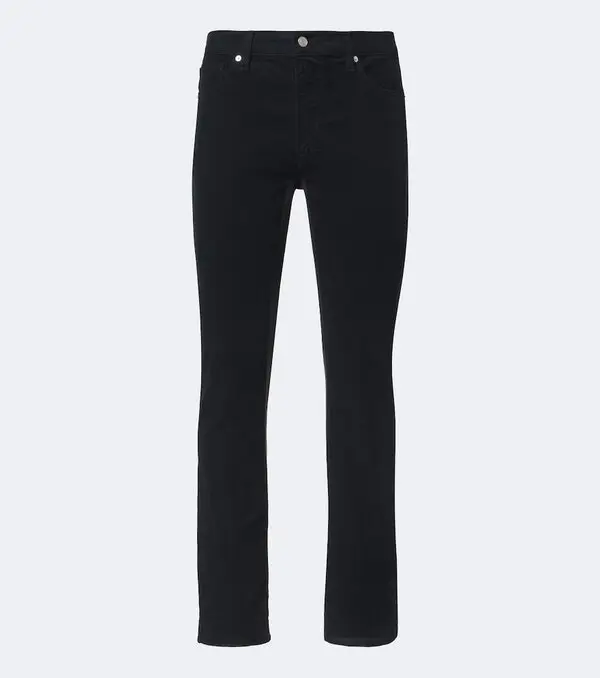 FRAME Modern Cotton Corduroy Straight Pants - Blue