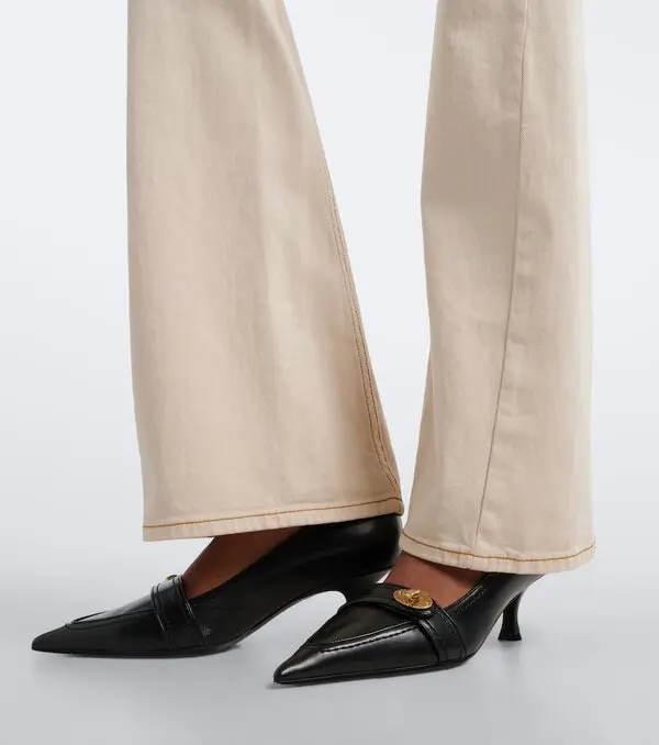 Burberry Cotswolds Leather Pumps