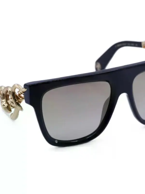 Roberto Cavalli Snake-detail Square-frame Sunglasses