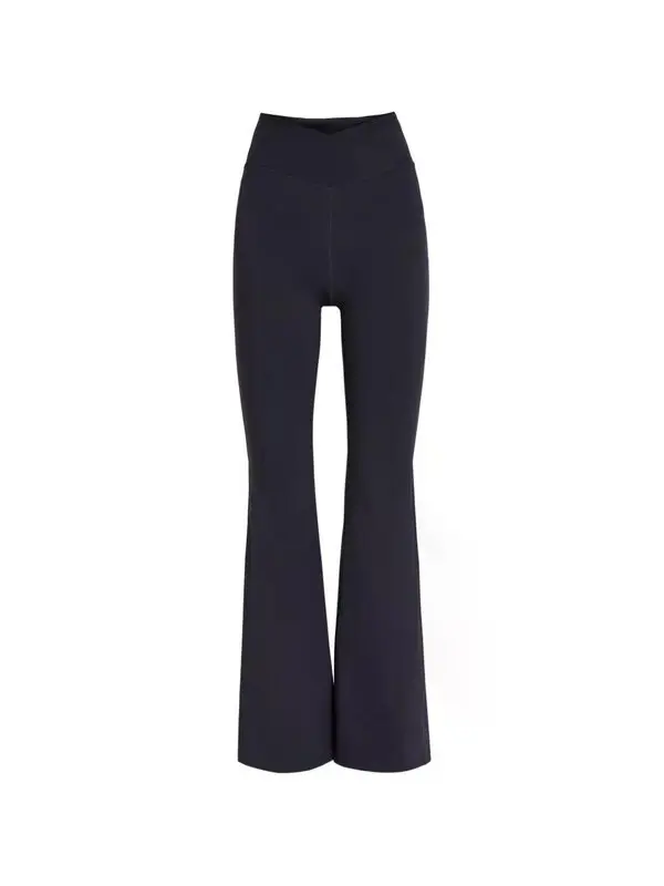TALA Dayflex Wrap-waist Flared Trousers - Blue