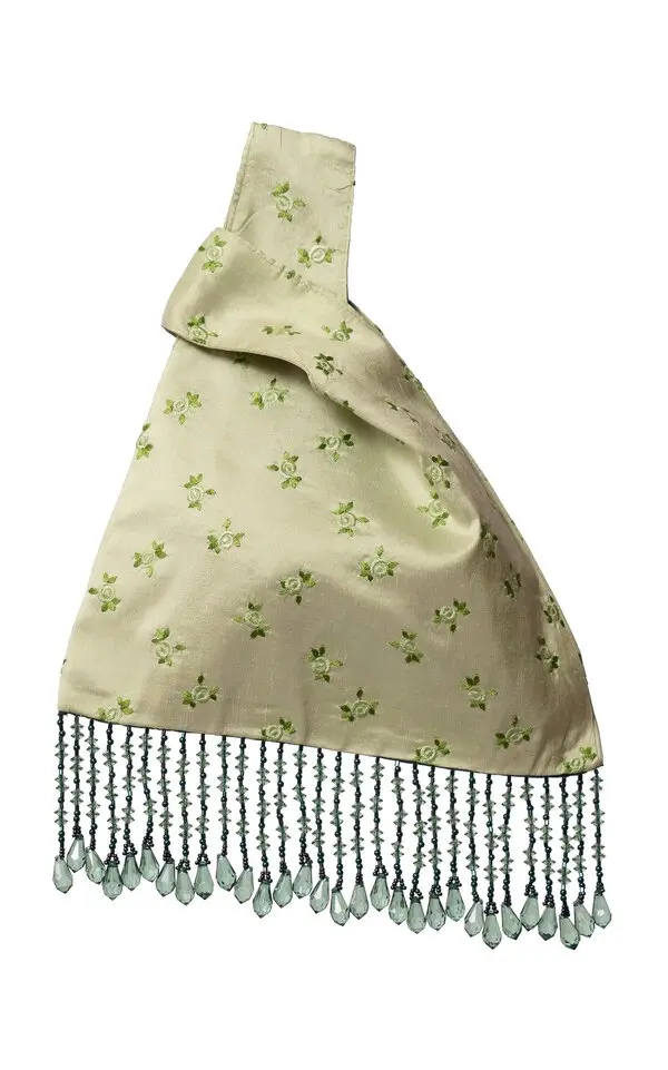 MÉLISSE The Garden Bag In Embroidered Silk