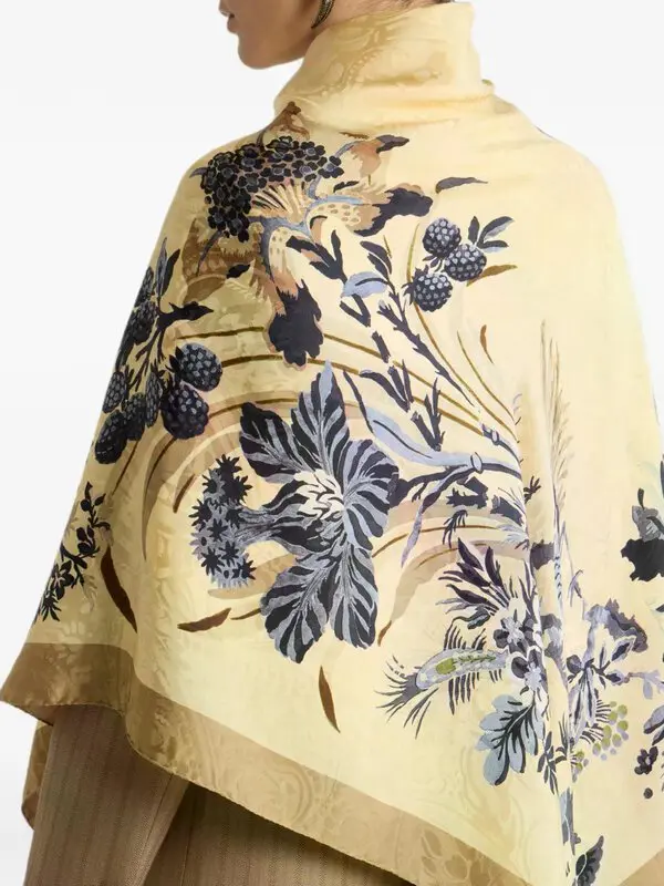 Etro Floral Jacquard Shawl