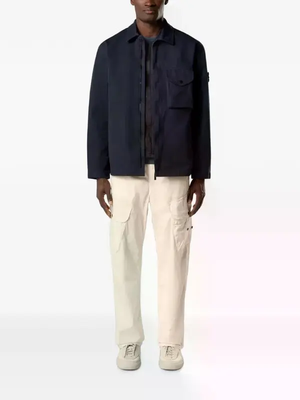 Stone Island Compass-patch Pocket-detail Shirt Jacket