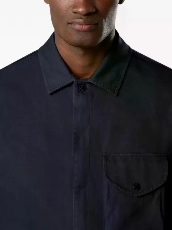 Stone Island Compass-patch Pocket-detail Shirt Jacket
