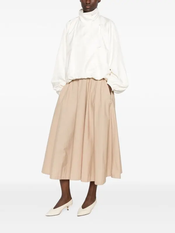WHITE SAND Cotton Long Skirt