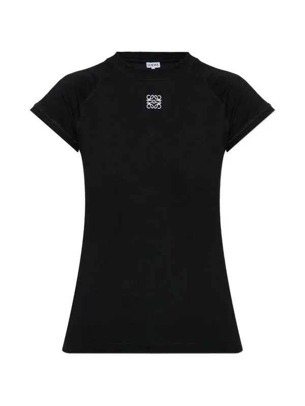 Loewe Anagram Cotton T-shirt - Black