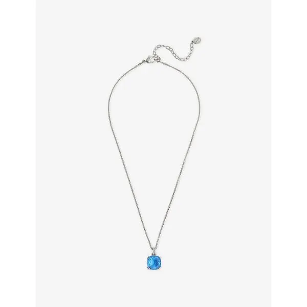 SWAROVSKI Millenia Rhodium-plated And Crystal Pendant Necklace - Blue