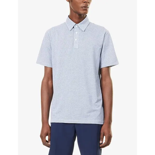 G/fore Mosaic All Play Stretch-cotton Polo Shirt