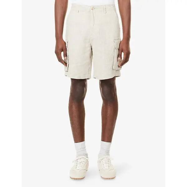 SUMMIT Wide-leg Cargo Linen Shorts