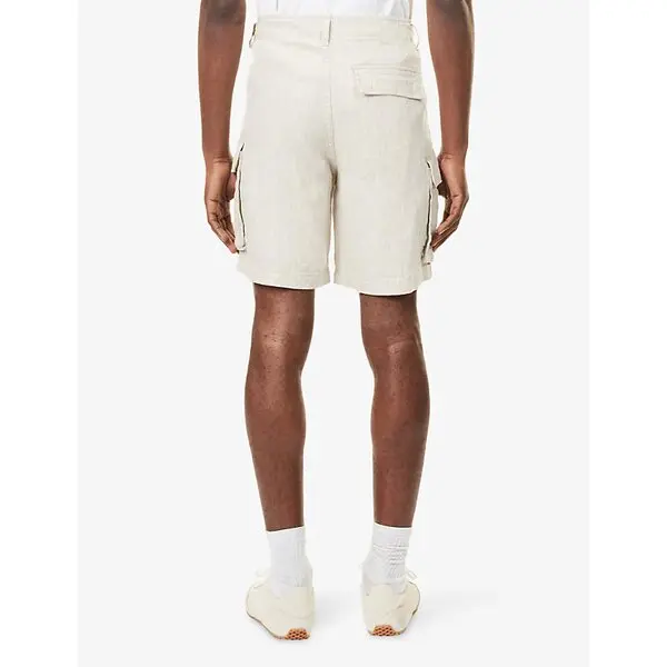 SUMMIT Wide-leg Cargo Linen Shorts