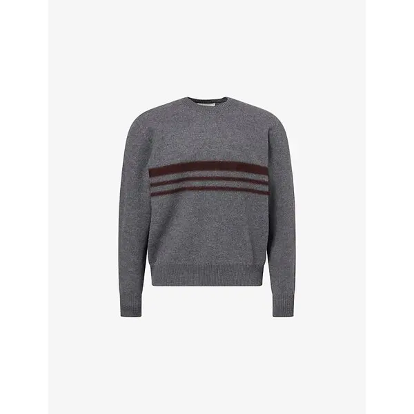 CRAIG GREEN Felt Stripe Merino-wool Jumper