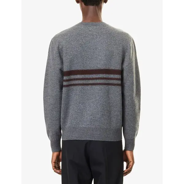 CRAIG GREEN Felt Stripe Merino-wool Jumper
