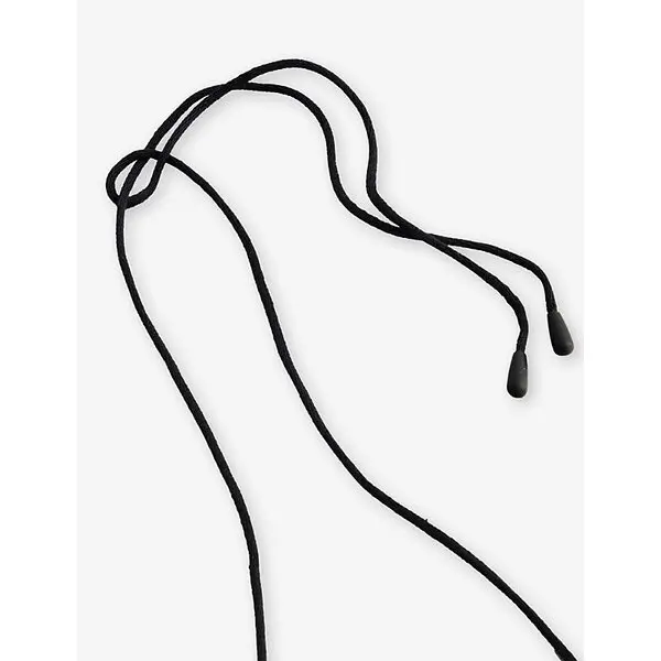 ANNIKA INEZ Small Ellipse Cotton And Sterling-silver Necklace