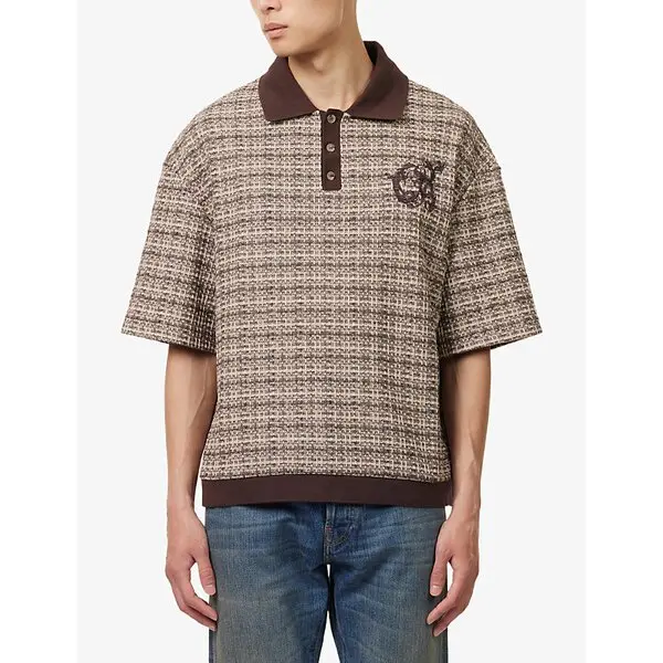 ONLY THE BLIND Como Logo-embroidered Knitted Polo Shirt