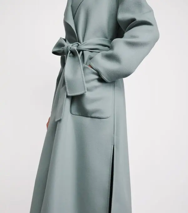 Fabiana Filippi Wool Belted Coat With Embellishment