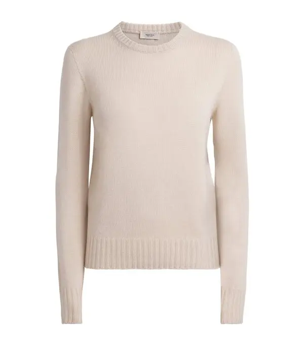 Agnona Cashmere Lipstick Sweater - Beige