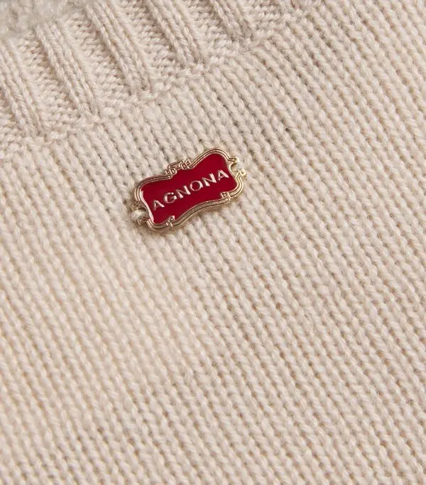 Agnona Cashmere Lipstick Sweater